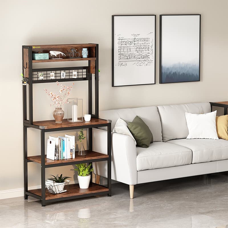 Industrial 5-Tier Kitchen Bakers Rack Bakers Racks for Kitchens with ...